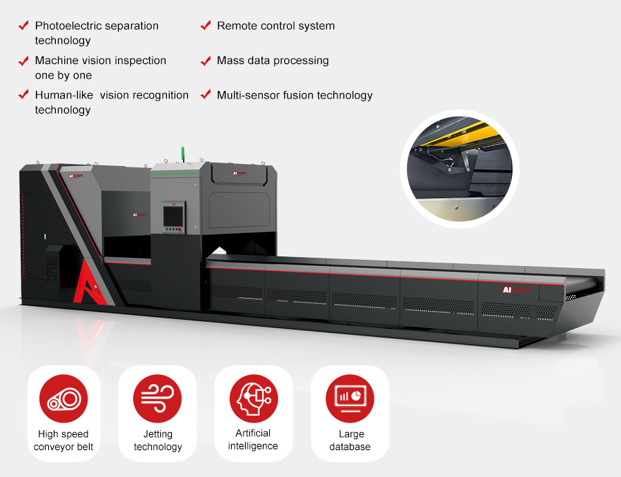 Plastic Bottles AI Sorting Machine